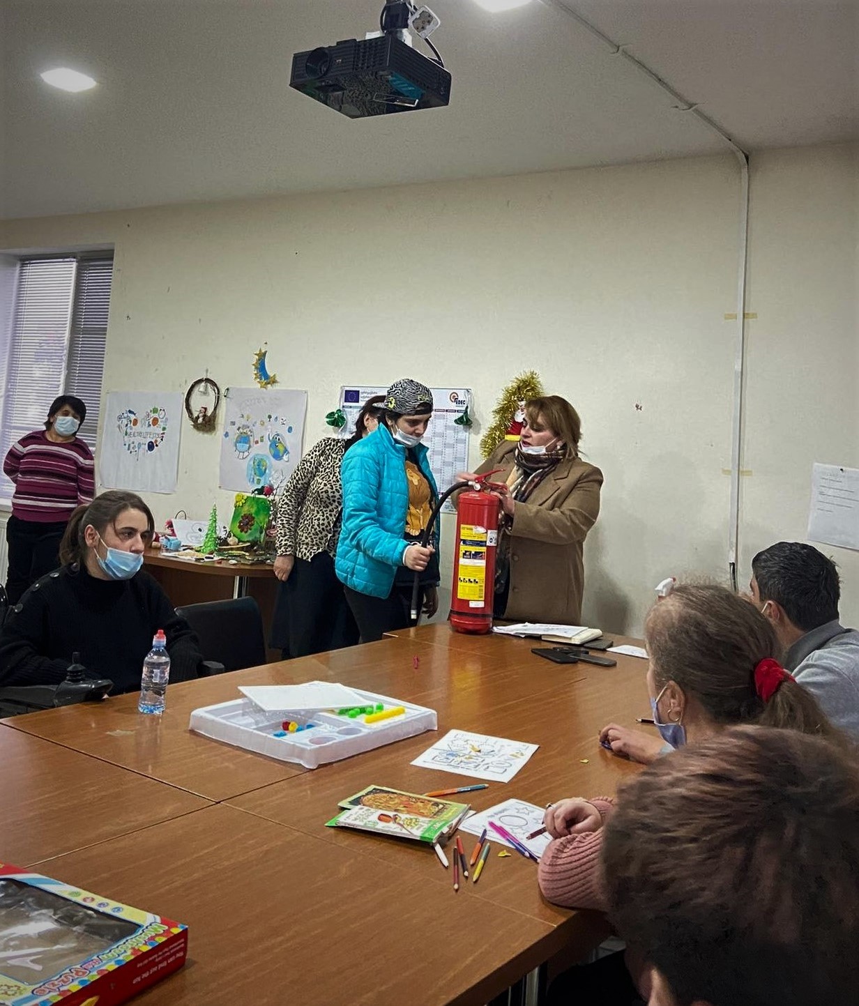 The fire prevention and emergency evacuation training was conducted at ...